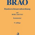 BRAO， Bundesrechtsanwaltsordnung - DH国際書房DH国際書房