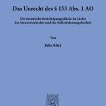 Das Unrecht des § 153 Abs. 1 AO - DH国際書房DH国際書房